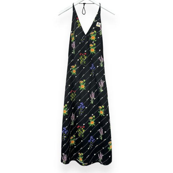 Kappa | Dresses | Kappa Kontroll Black Pixelated Floral Print Silky ...